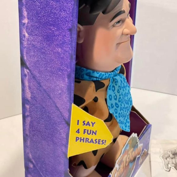 Toys | 1993 Fred Flintstone Talking Figure New In Box Hanna Barbera ...